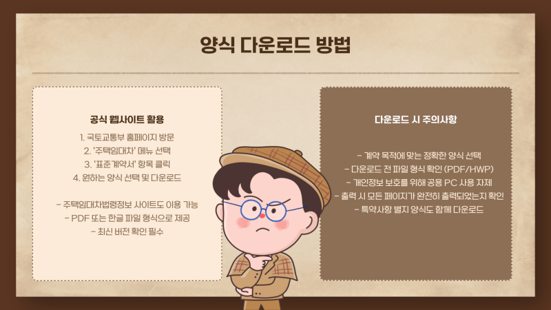 표준임대차계약서 양식 다운로드 및 작성법 총정리 네이버 블로그