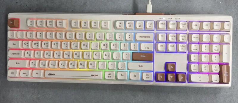 앱코 MK108 저소음 멤브레인 사무용 키보드 오트밀 내돈내산 구입후기 : 네이버 블로그