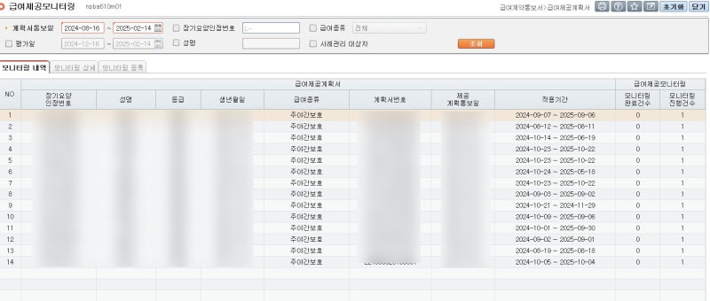 급여제공계획서 모니터링 쉽게 작성하는 방법 네이버 블로그