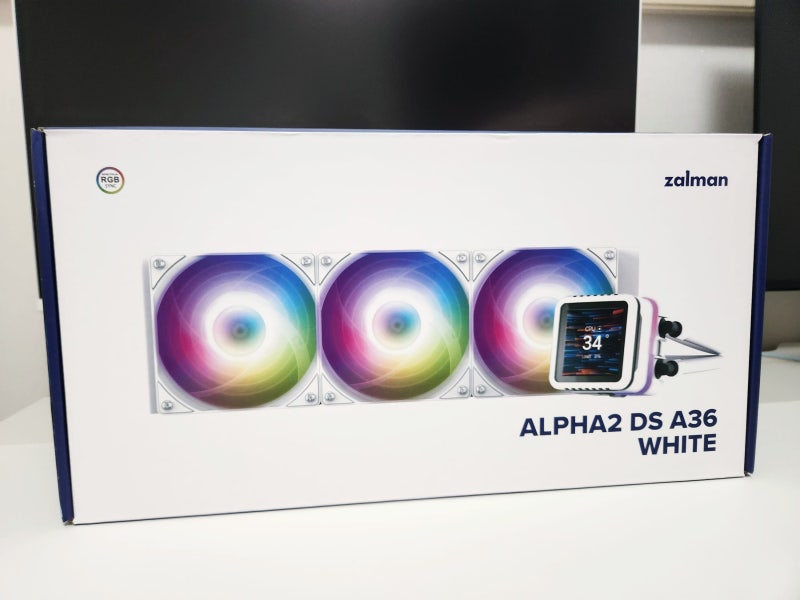 잘만 ALPHA II DS A36 WHITE 실시간 시스템 모니터링 IPS LCD 스크린 수랭 쿨러 : 네이버 블로그