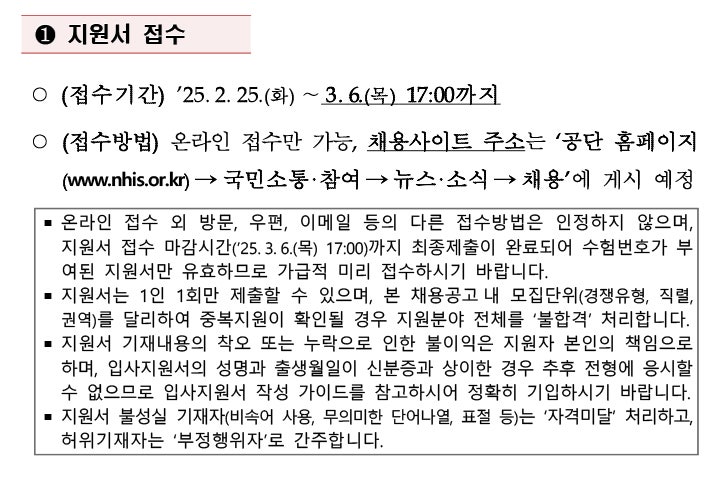 건보채용 2025년 상반기 국민건강보험공단 신규직원 채용 자기소개서 항목 네이버 블로그
