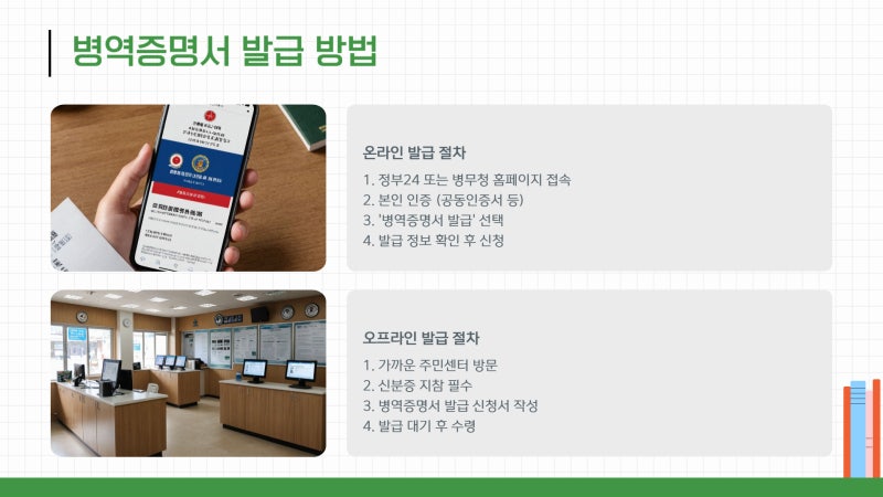 병역증명서 발급 방법 온라인 군대 병적증명서 병역복무확인서 네이버 블로그