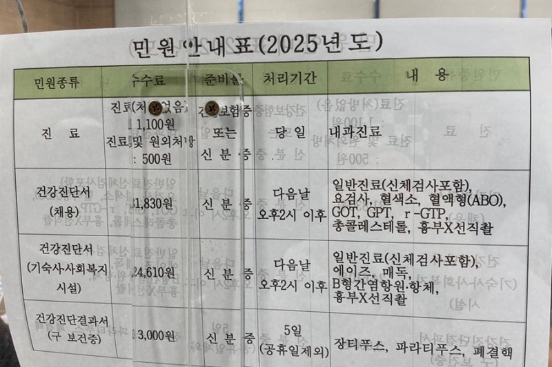 전주시 보건소 채용건강진단서 온라인 발급 방법 보건소 채용신체검사 비용 E보건소 네이버 블로그
