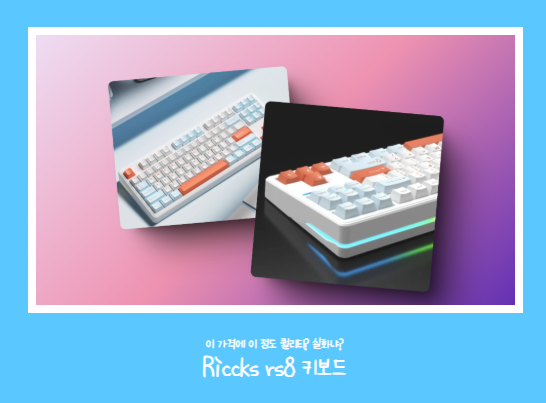 이걸 모르면 Riccks rs8 키보드 핑크치즈축 사지마세요!(기계식 키보드 덕후님들께) : 네이버 블로그