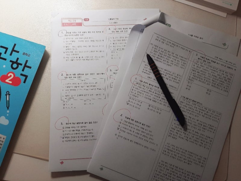 중학생 전 과목 내신 대비 족보닷컴 수준별 Ai 학습 이용 후기 네이버 블로그