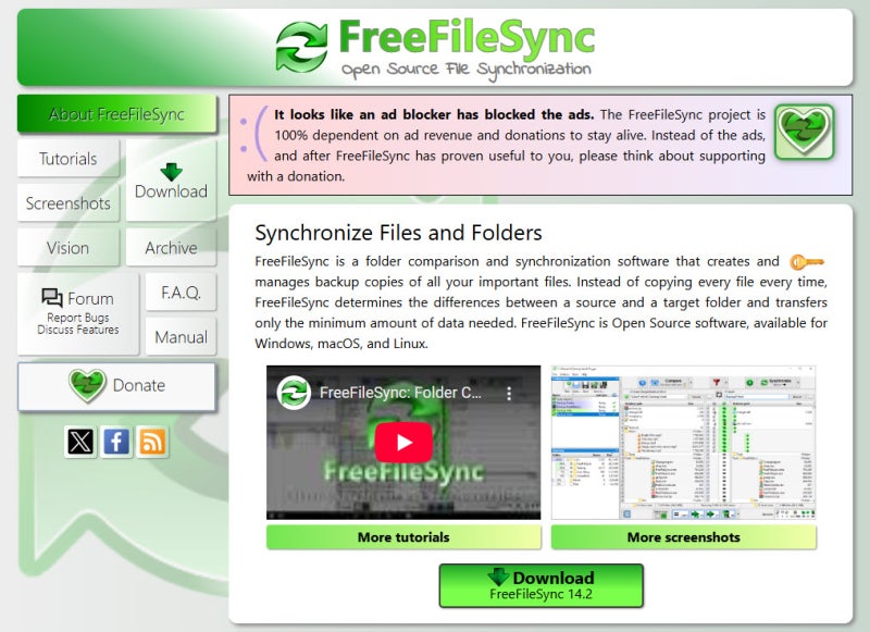 파일 백업 프로그램 FreeFileSync 사용 방법 : 네이버 블로그