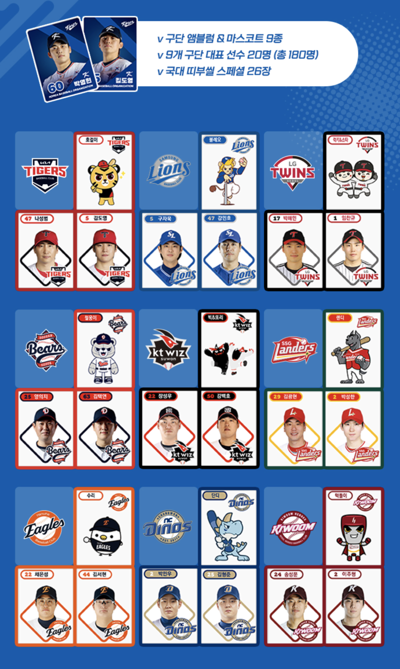 KBO 삼립 크보빵 사전예약 팀별메뉴 띠부씰 카카오라이브 : 네이버 블로그