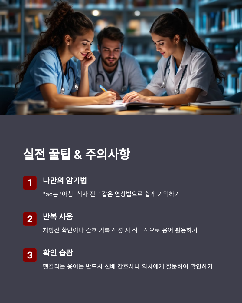 임상 의학용어 qd, bid, tid, qid, ac, pc, prn, stat 뜻완전 정복! : 네이버 블로그