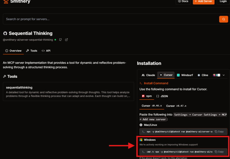 cursor 더 좋게 사용해보기- MCP sequential thinking 연동(유료 사용자만) : 네이버 블로그