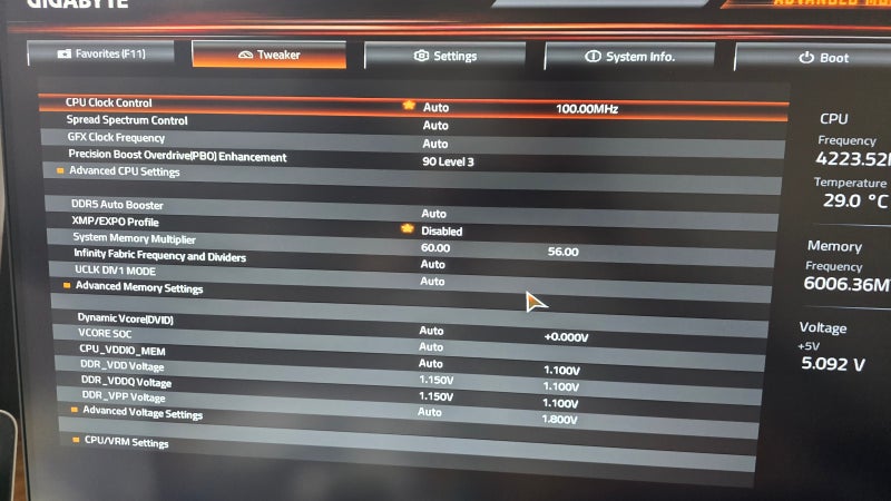AMD Ryzen 7 7800x3d PBO 설정 Curve Optimizer 설정 오버클럭 방법 정리 DDR5 오버클럭 ...