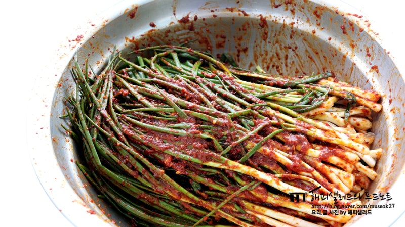 쪽파김치1kg 맛있게 담그는법 양념 파김치 레시피 담그기 네이버 블로그