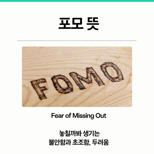 포모 뜻 (FOMO) 종류, 주식 포모는 무슨 뜻이지 : 네이버 블로그