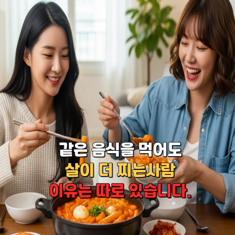 같은 음식을 먹어도 살이 더 찌는 사람, 이유는 따로 있습니다. : 네이버 블로그