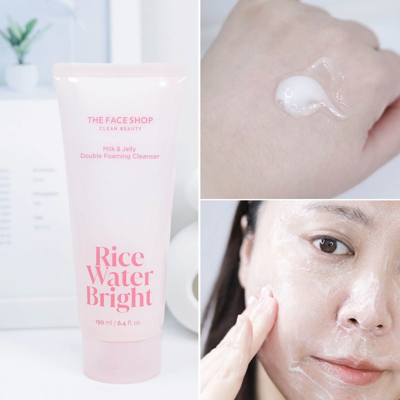 더페이스샵 선크림 순삭 하는 미감수 밀크&젤리 더블 클렌징폼 : 네이버 블로그
